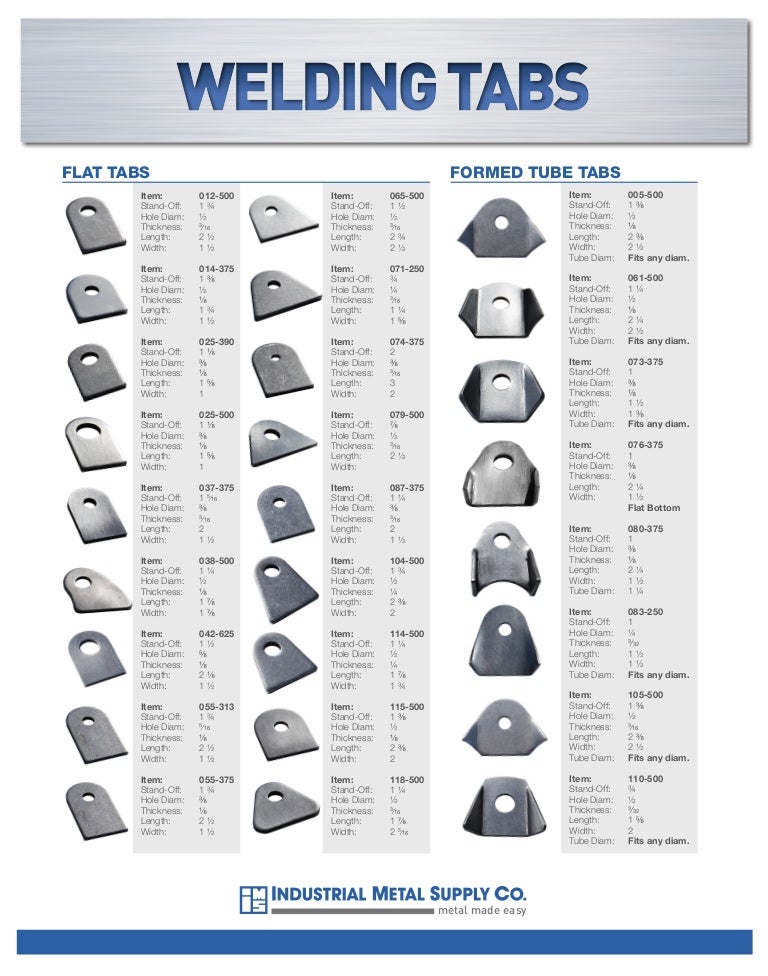 Welding Tab Flyer
