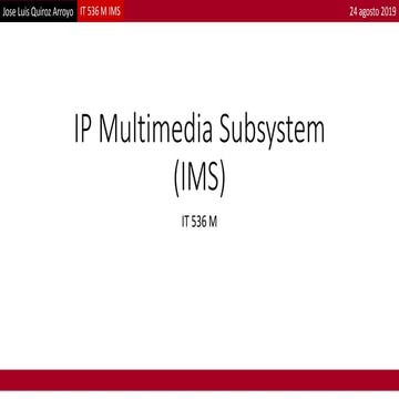 Clase I - IP Multimedia Subsystem | PDF