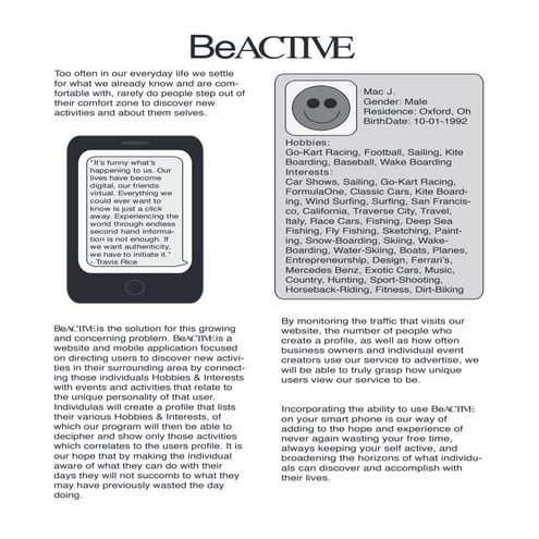 BeACTIVE Poster - Illustrator | PDF