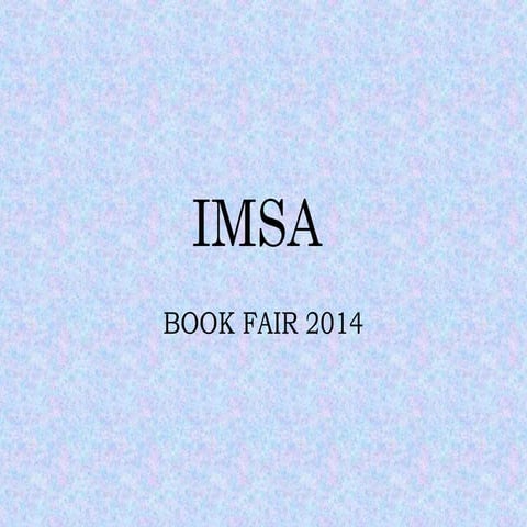 IMSA book fair | PPT