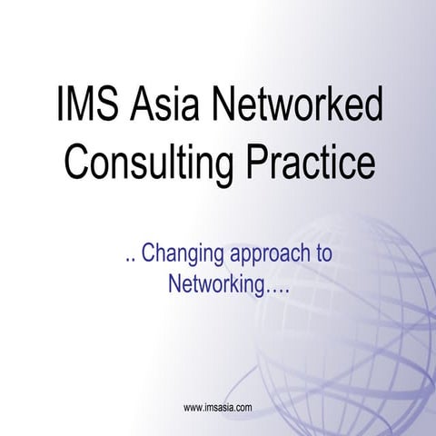 Ims Asia network consulting Services | PPT