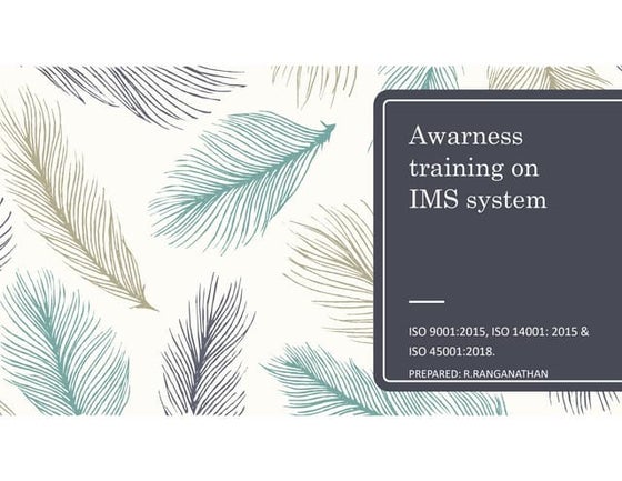 (5) integrated management system (ims) | PPT