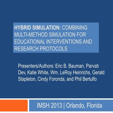 Hybrid Simulation (Part A) | PPTX