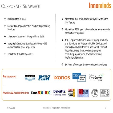 Innominds - product engineering Services | PPT