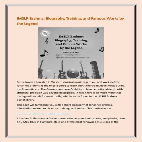 IMSLP Brahms Biography, Training, and Famous Works by the Legend.pdf