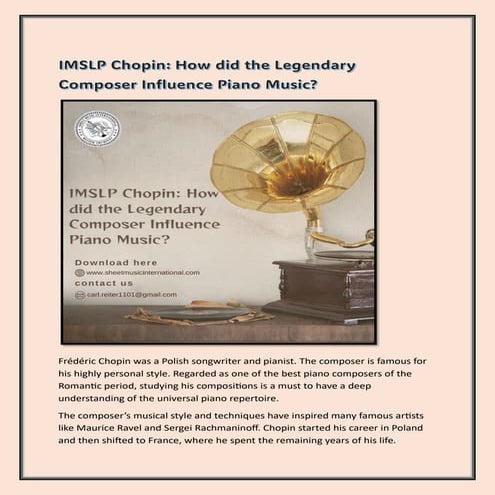 IMSLP Chopin How did the Legendary Composer Influence Piano Music.pdf