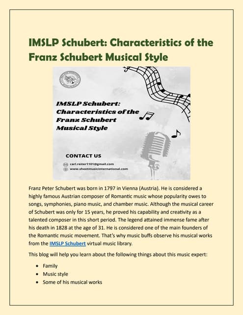 Wolfgang Amadeus Mozart | PPT | Classical Music | Music