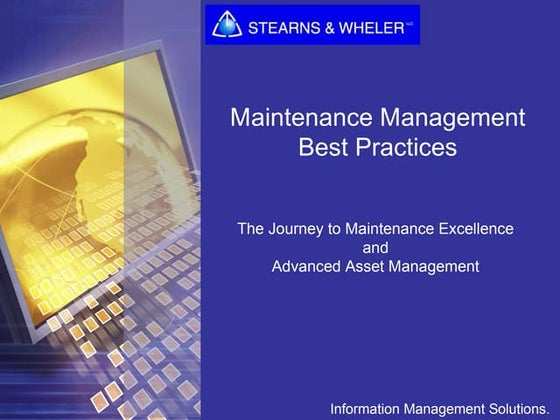 Infographic asset maintenance management | PPT