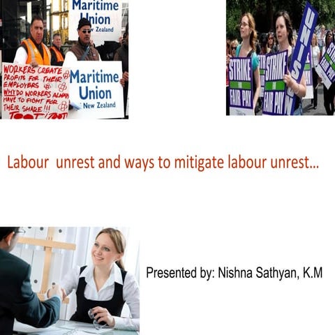 Labour Unrest and Ways to Mitigate Labour Unrest | PPT