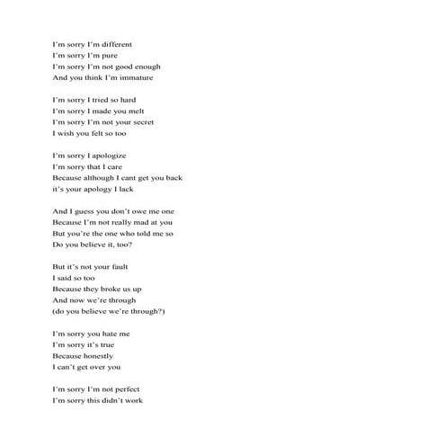 I M Sorry | DOCX