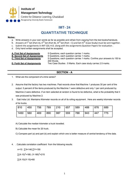 Excel assignment | PDF