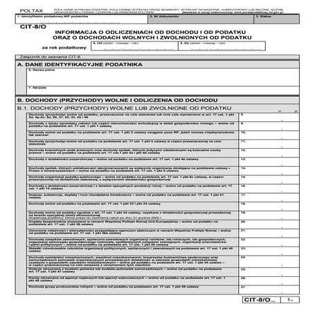 Form cit-8 ow10 | PDF