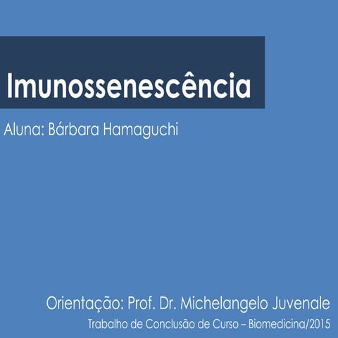 Imunossenescência | PDF