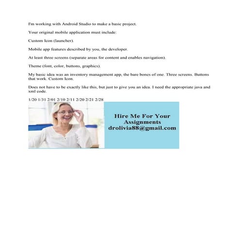 I'm working with Android Studio to make a basic project- Your origina.docx