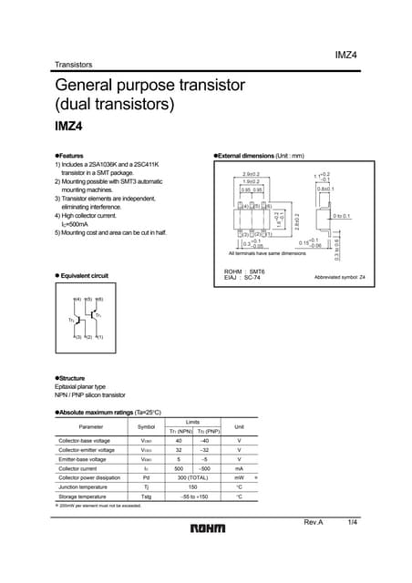 L14F1/L14F2 Transistor datasheet | PDF