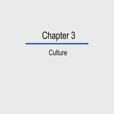 In Class Session 3; Culture | PPT