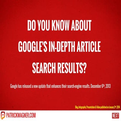 Future Proof Search - Episode 1 - Google's In-Depth Articles Section ...