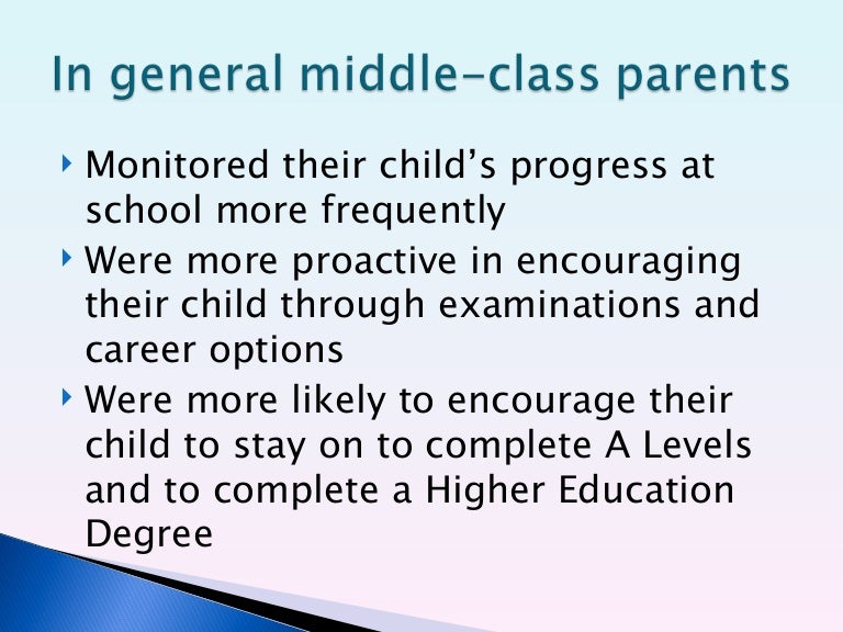 In General Middle Class Parents