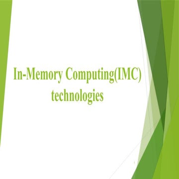 In-Memory Computing technology and Von Neumann Archite | PPT