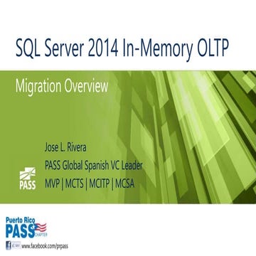 Sql Server In Memory Oltp Migration Overview Ppt 