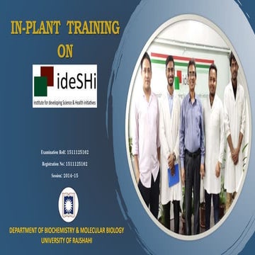 In plant training program | PPT