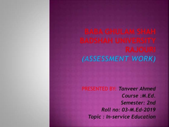 Pre service & in-service teacher education | PPT