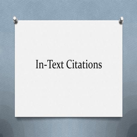 In text citations | PPTX