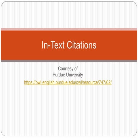 In-text citations | PPT