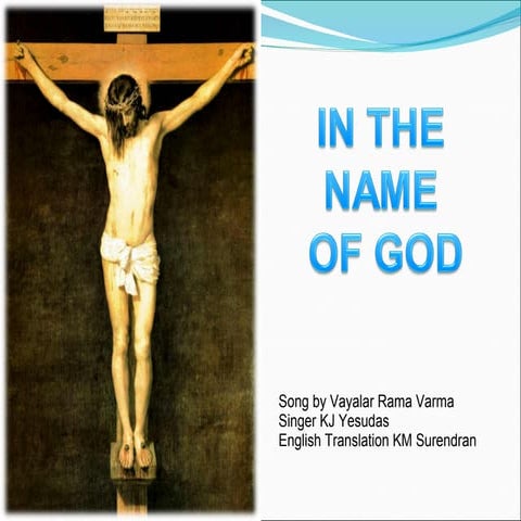 In The Name Of God Ppt 9294