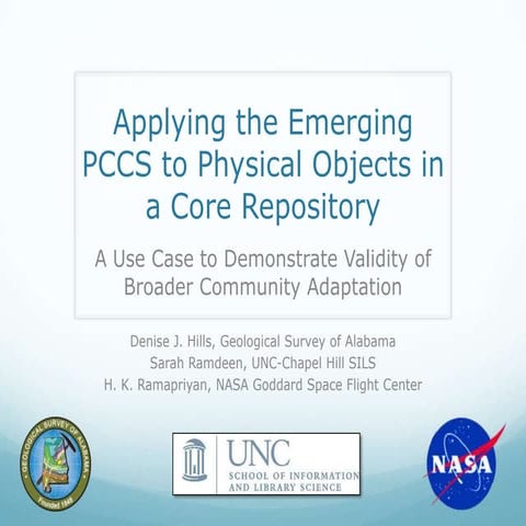 Provenance Context Content Standard Use Case with Physical Objects | PPTX