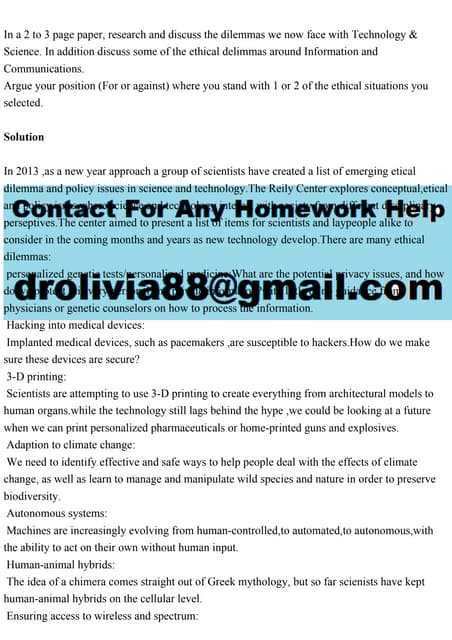 Ethics of technology | PPTX