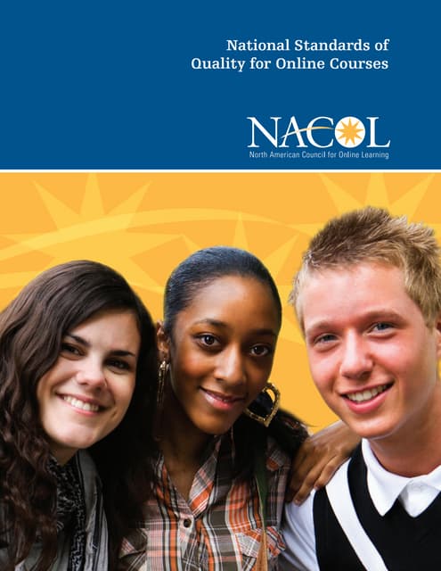 iNACOL eLearning Design standards | PDF iNACOL eLearning Design standards | PDF