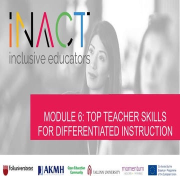 Top teacher skills for differentiated instruction.PPT