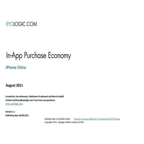 In app purchase economy iphone-aug 2011-china | PDF