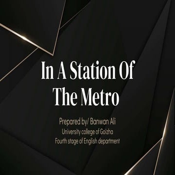 In A Station Of The Metro.pptx.pptx
