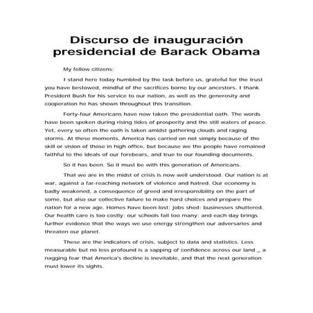 Obama's Speech | PDF