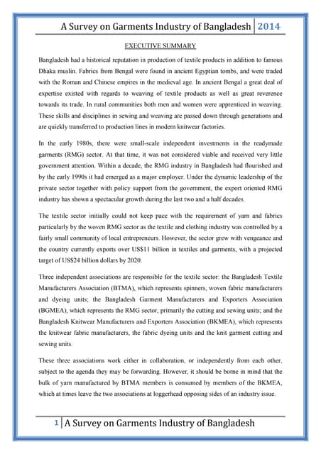 Garment industry presentation | PPT