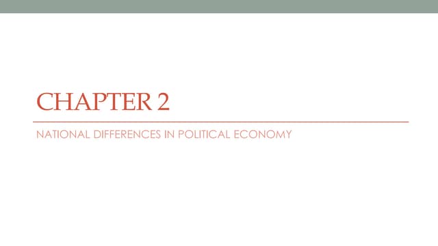 National differences in political economy | PPT