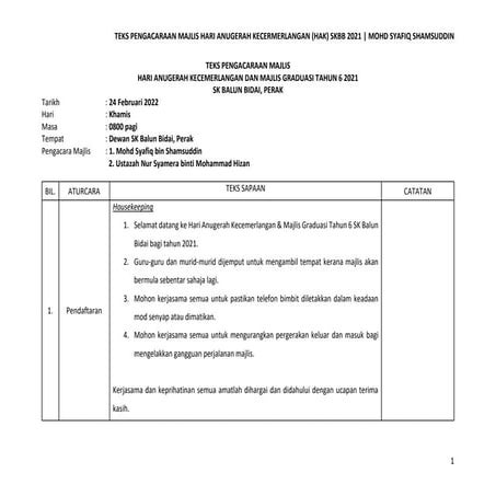 Teks tokoh murid 2017 | DOCX