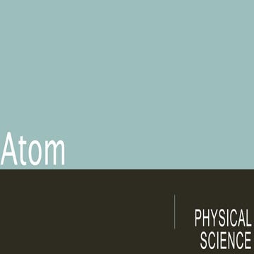 Bohr's model of an atom. | PPTX