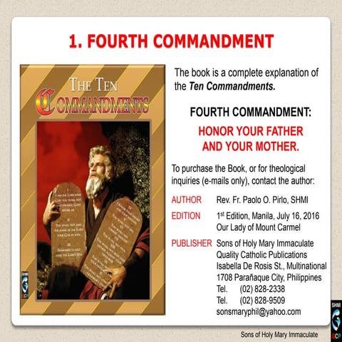 the fourth commandment in Christian Living | PDF