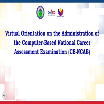 NCAE-SY2024-2025-Orientation for grade 10 | PDF