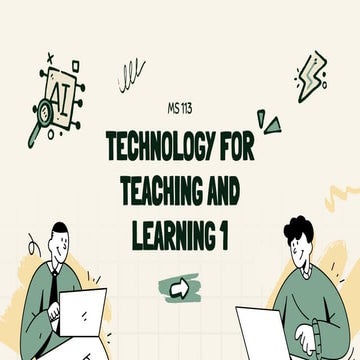 Lesson 1 - Introduction to Technology for Teaching and Learning.pptx