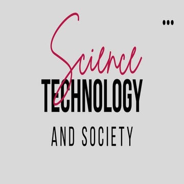 Science, Technology and Society............. | PDF