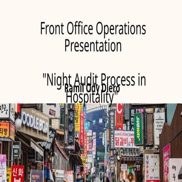 Night Audit in Front Office | PPTX