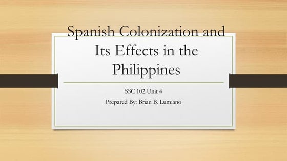 Spanish Colonization | PPSX | Christianity | Religion & Spirituality