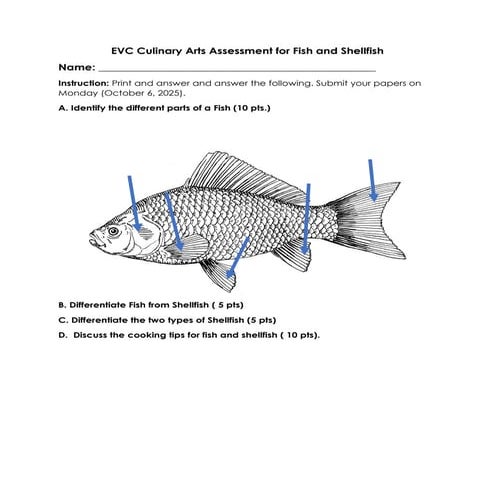 Fish and shellfish and different parts of the fish | DOCX