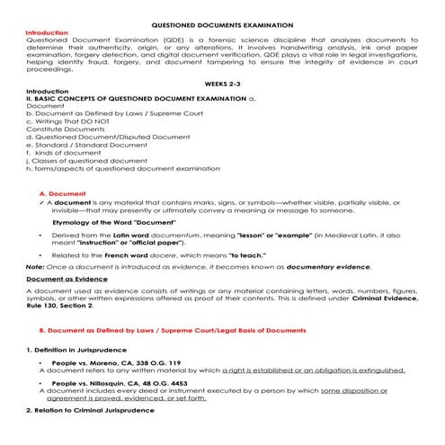 forensic questioned document examination | PPTX