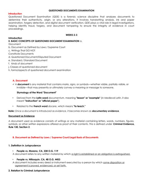 Questioned Documents First Chapter | PDF