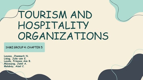 Different tourism organizations | PPTX | Travel